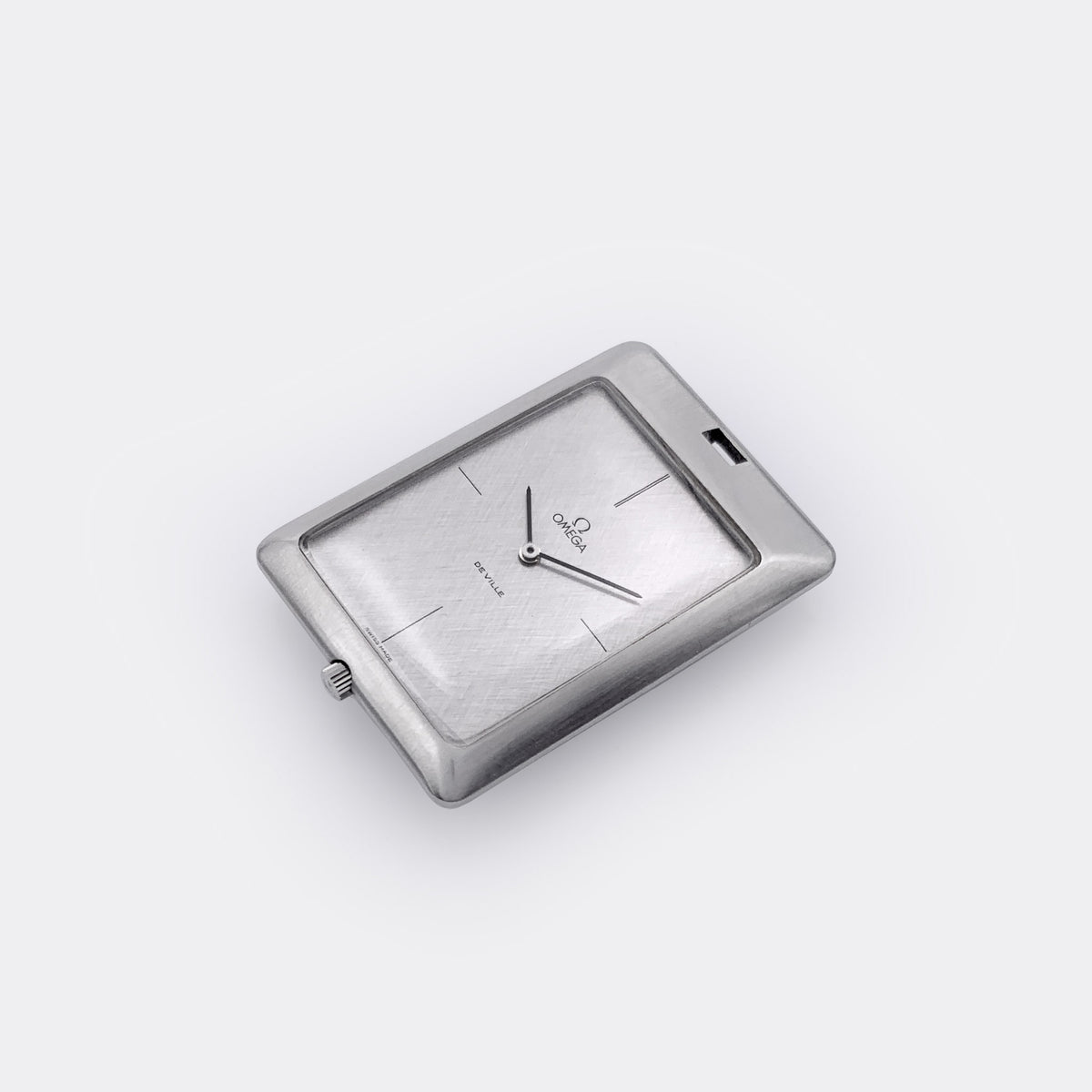 OMEGA | One-of-a-Kind | Rectangle Pocket & Wristwatch | Silver Linen D ...